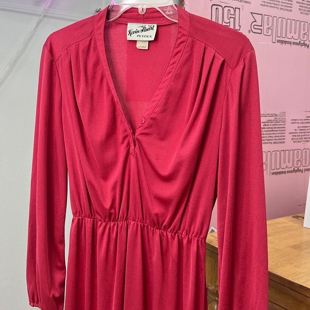 Vintage 70s Raspberry Dress - Gem